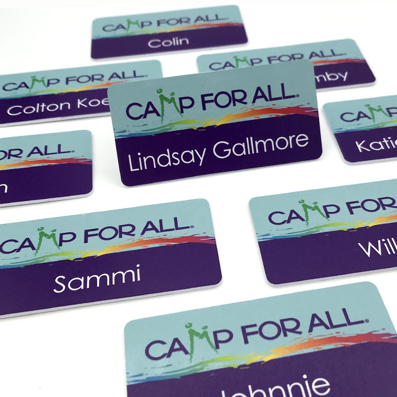 NAME BADGES - FULL BLEED - UPLOAD YOUR BACKGROUND