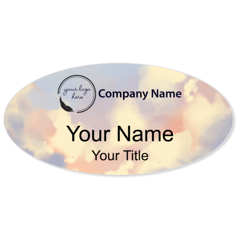 Custom Color Name Badge Design - 18