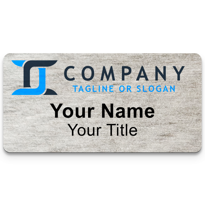 1.5x3 Dovetail Real Wood Eco Name Badge
